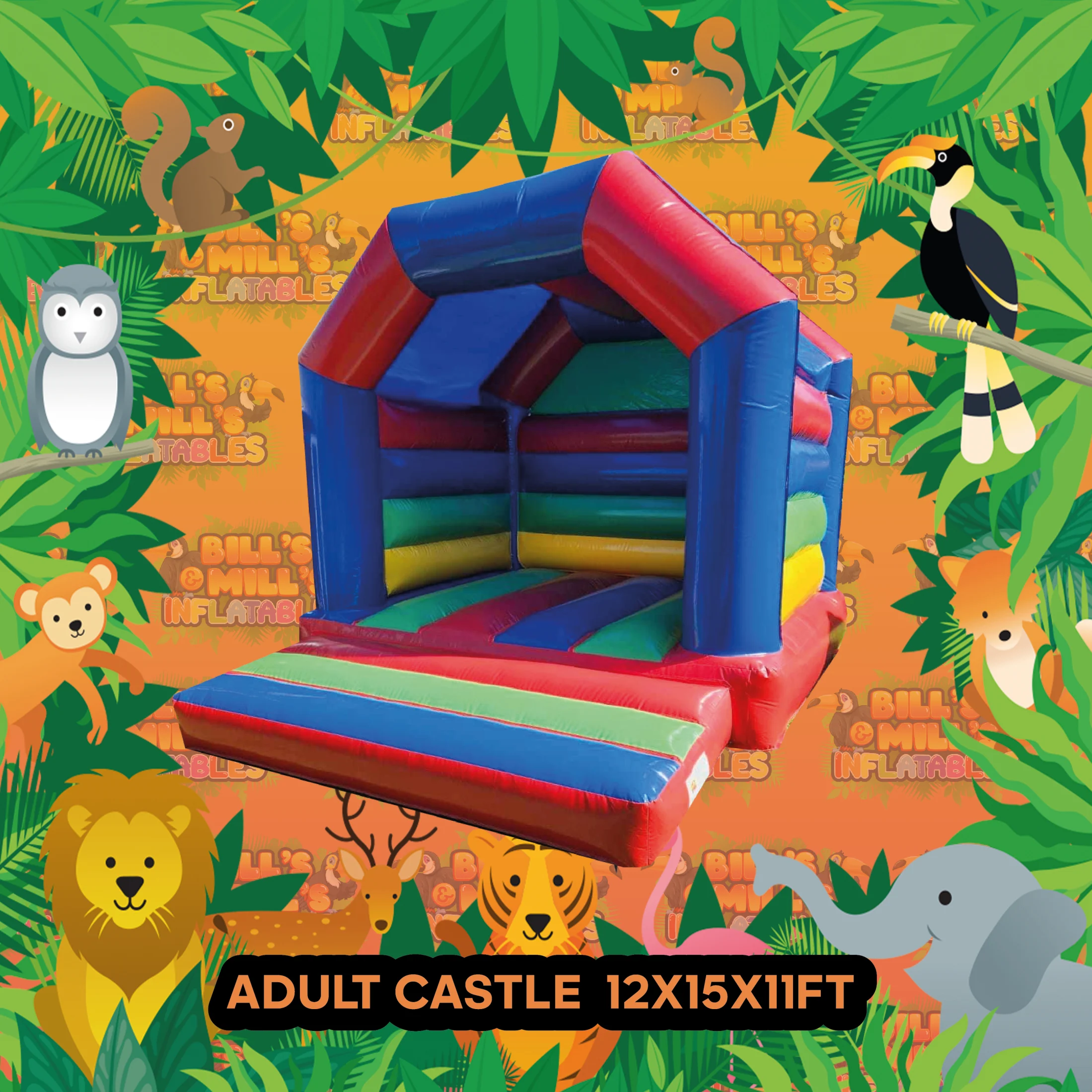 Adult Castle, Bringing Joy To Kings Lynn - Bills and Mills Inflatables