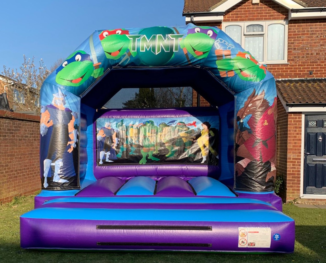 Ninja Turtles Disco Bouncy Castle - Riviera Events