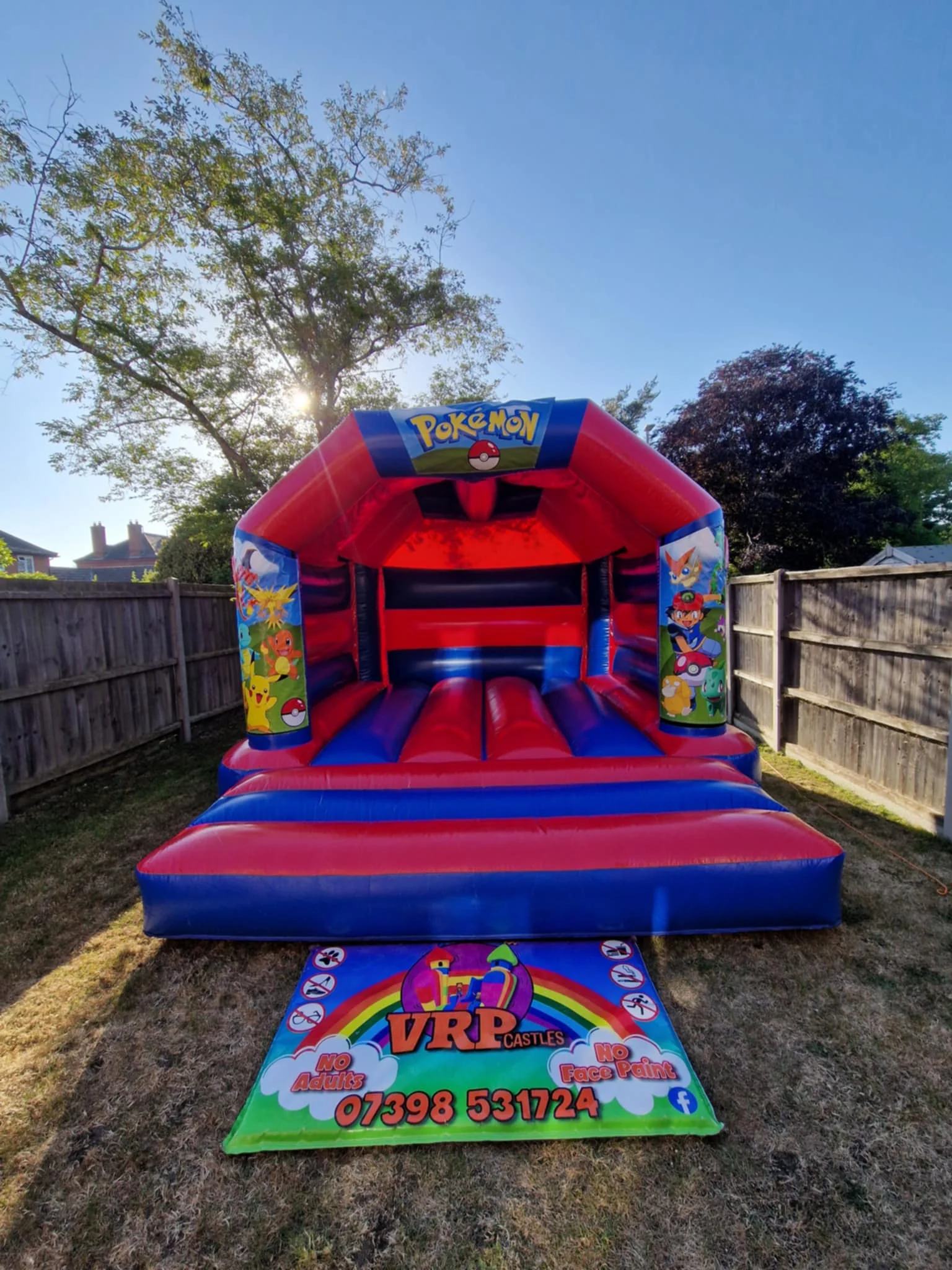 Pokemon Bouncy Castle Hire Diss - VRP Castles