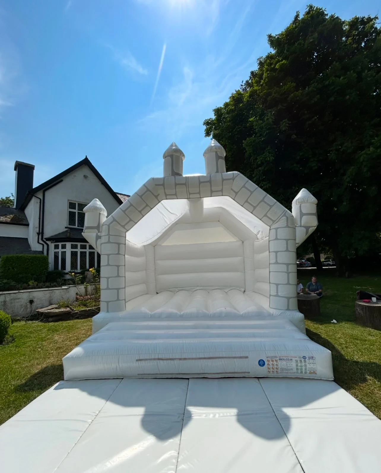 Wedding White Bouncy Castle Bouncy Bees Bouncy Castle Hire