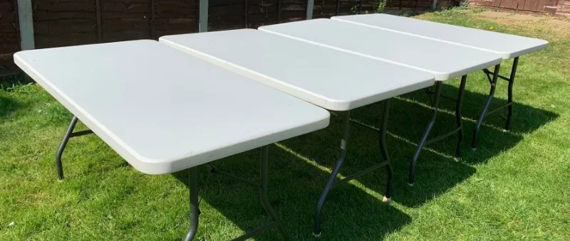 5ft X 2 1/2ft Folding Tables - Bellyflops Amusements Hire | Bouncy ...