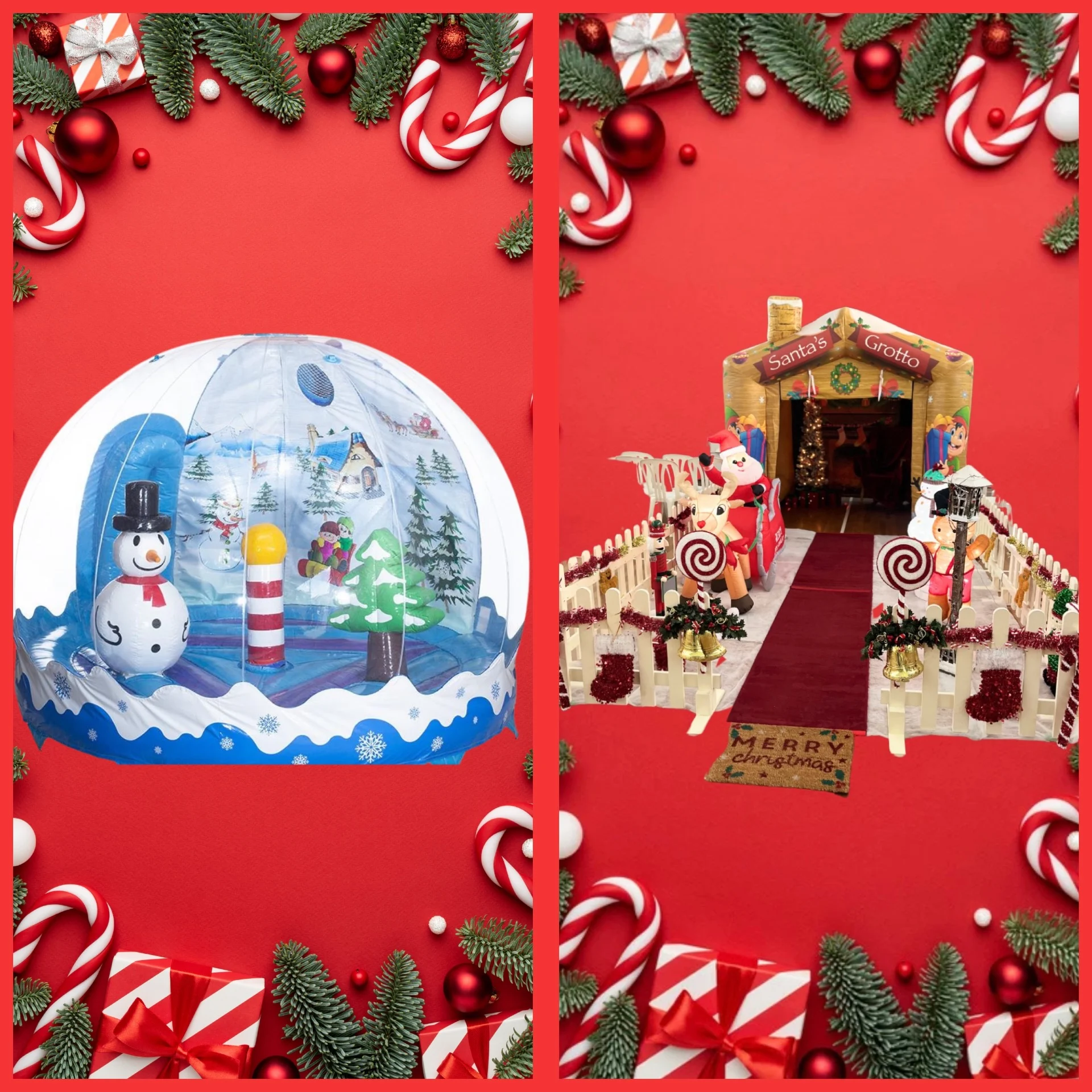 Christmas Inflatable Package Hire Jaimies Castles, Bouncy Castle & soft ...