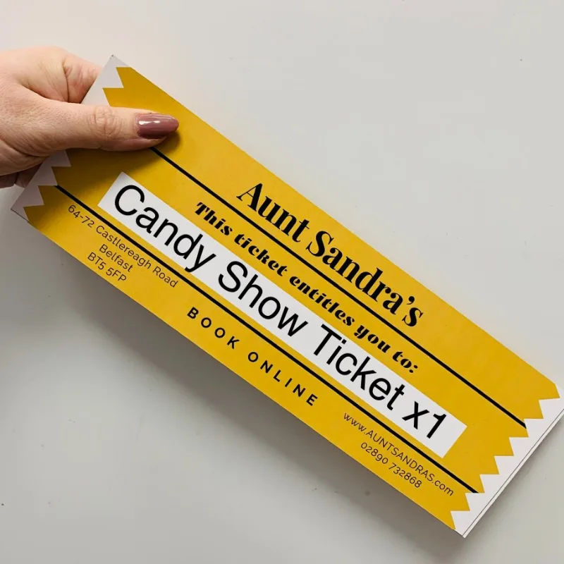 Candy Show Ticket Voucher - Handmade Candies in Belfast
