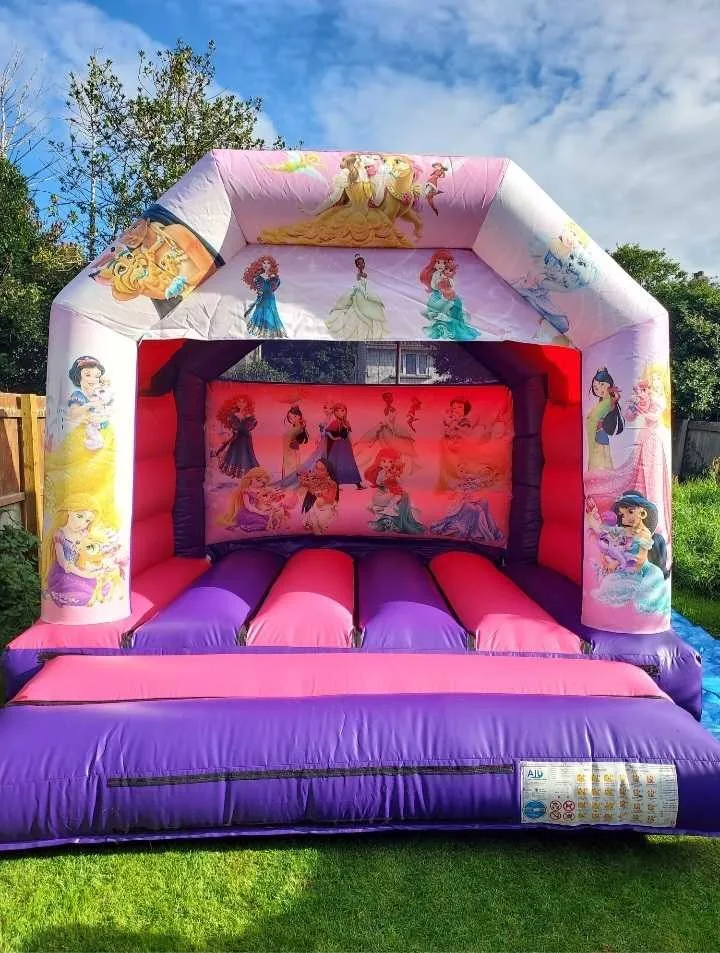 Princess Bouncy Castle 12x12ft - Bouncy Castle Hire Bridgend, South Wales