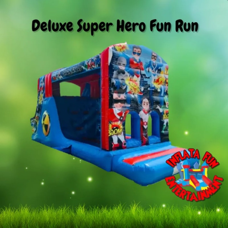 Super Hero Adult Fun Run - Inflata-fun | Bouncy Castle Hire ...