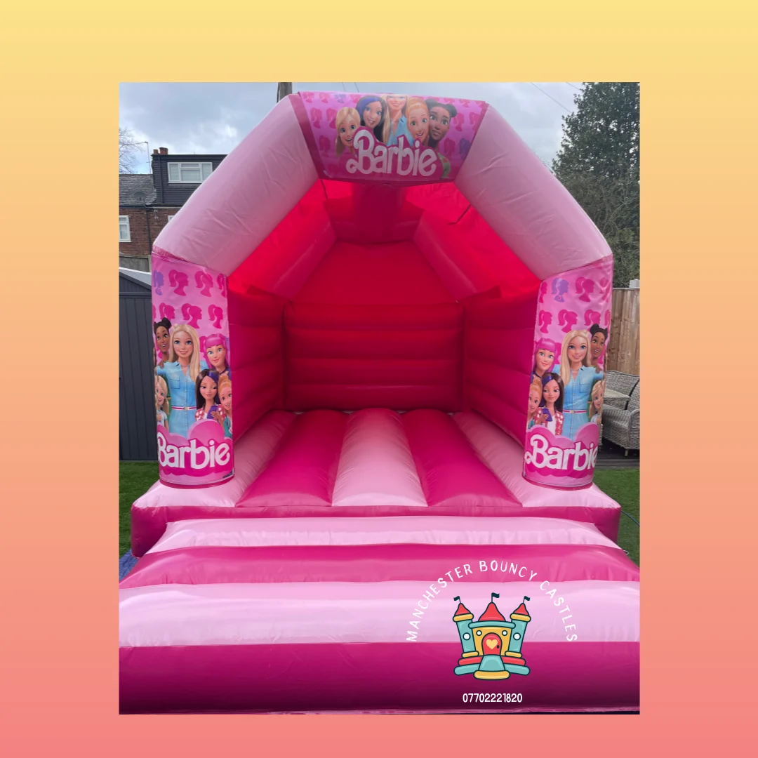 Pink Barbie Bouncy Castle For Hire In Manchester And Salford ...