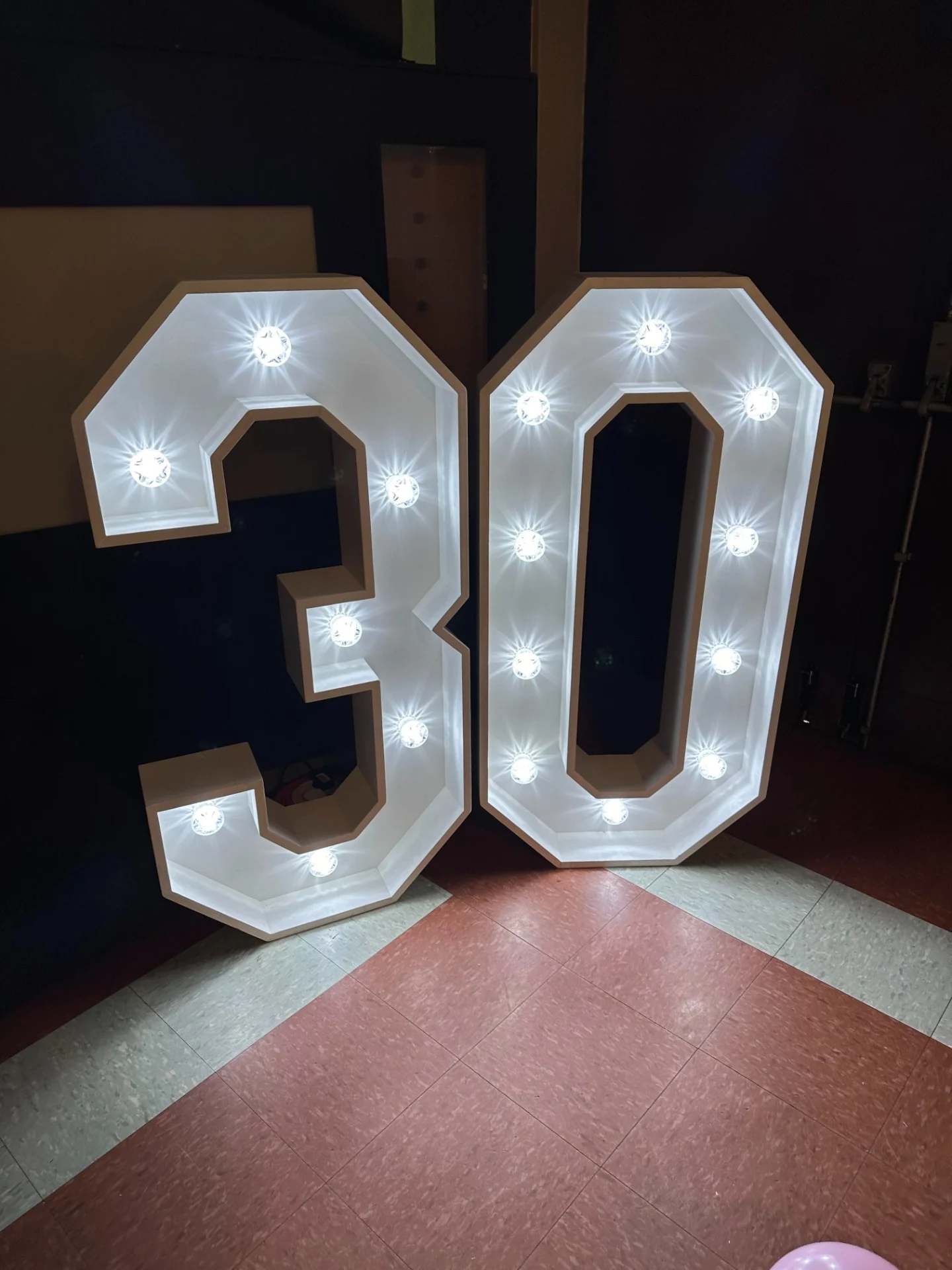 Led Number - 30 - BOUNCY CASTLES, WEDDING ENTERTAINMENT & PHOTO BOOTH ...