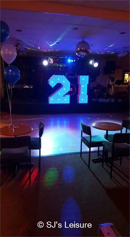 Led 21 Numbers - Sj Leisure Dress Your Event, Party Planners Liverpool ...