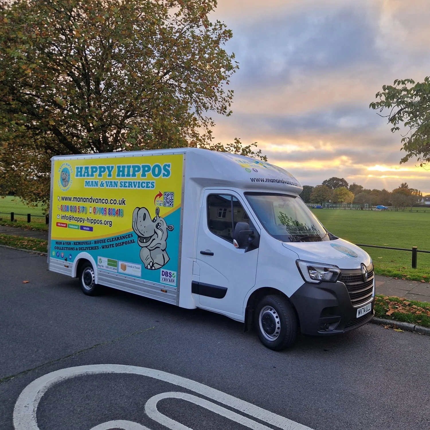 Man And Van - Collections And Deliveries - Happy Hippos Man and Van