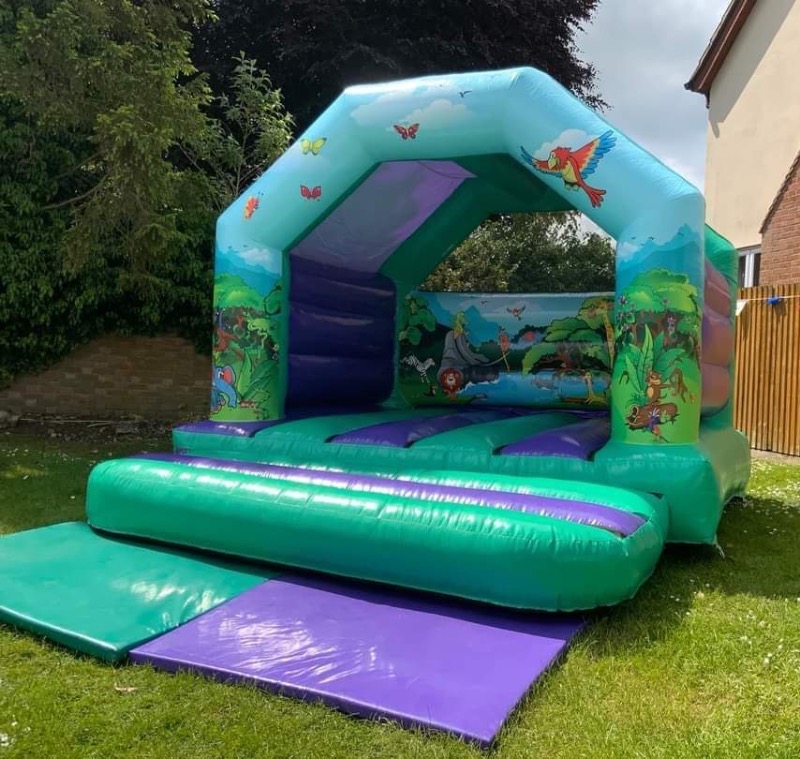 Jungle Castle - M & L Bouncy Castle Hire