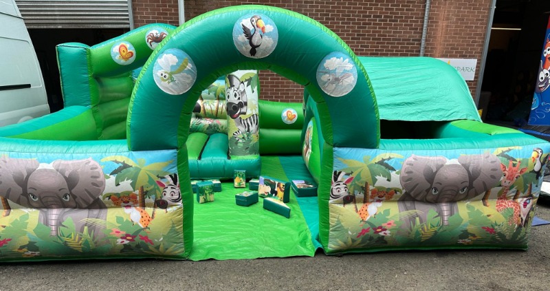 Jungle Play Park With Soft Play Shapes - Jalmac Leisure | Bouncy Castle ...