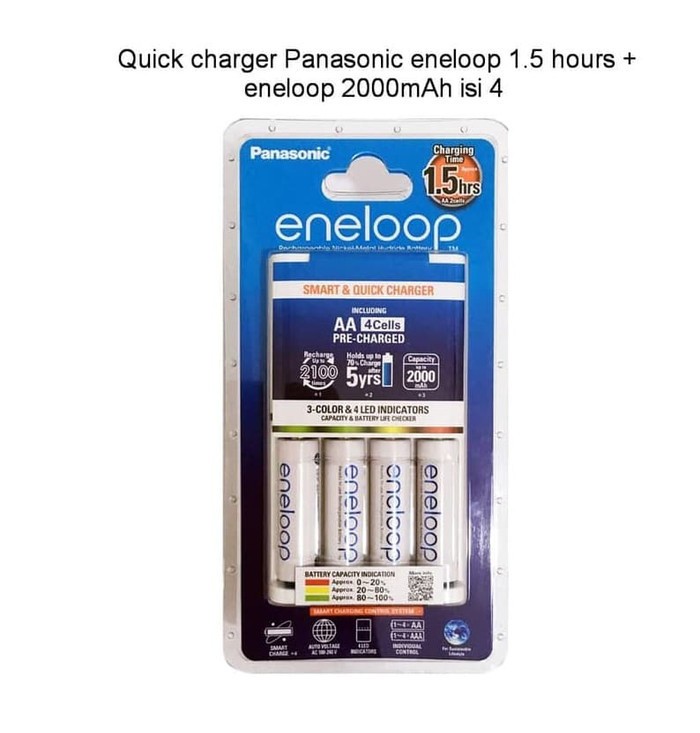 Jual Jual Panasonic Quick Charger 1 5h Eneloop Pro Aa 1900mah 4pcs Aa