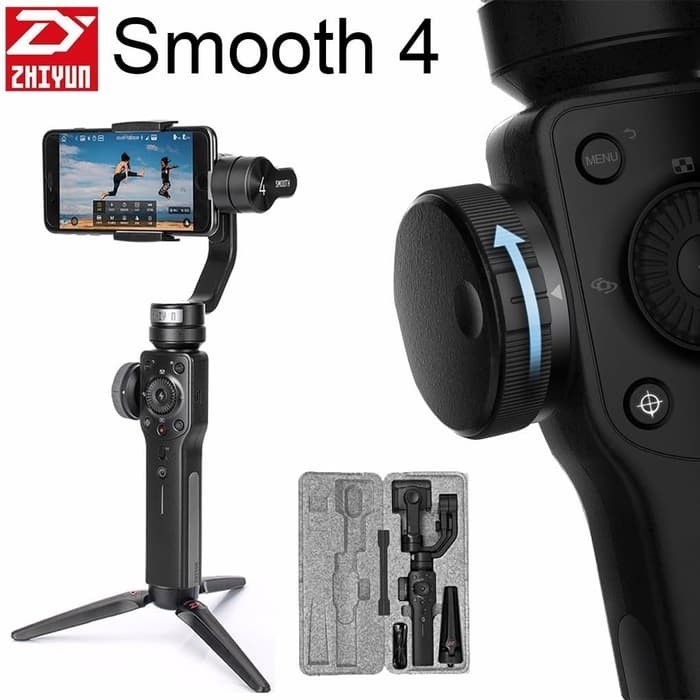 Jual Jual Zhiyun Smooth 4 Gimbal 3-Axis Smartphone Stabilizer - White Edition - Standar Box di ...