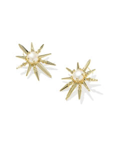 Rogan Gold Stud Earrings | Kendra Scott