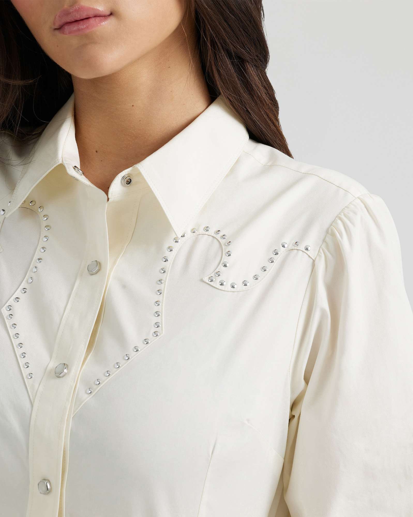 Wrangler® x Yellow Rose by Kendra Scott Puff Sleeve Rodeo Shirt ...