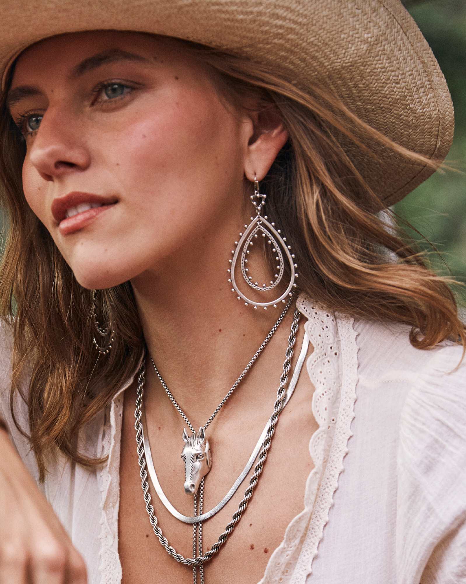 Noble Rope Link and Chain Necklace in Vintage Silver | Kendra Scott