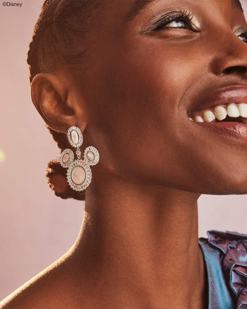 Disney | Kendra Scott Silver Mickey Mouse Crystal Frame Statement ...