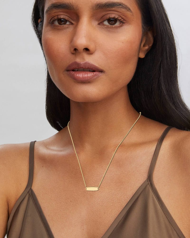 Alpha Sigma Alpha Pendant Necklace in 18k Gold Vermeil | Kendra Scott
