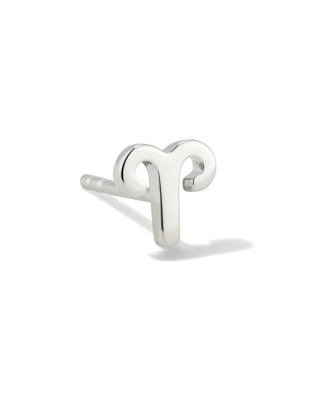 Aries Single Stud Earring in Sterling Silver | Kendra Scott