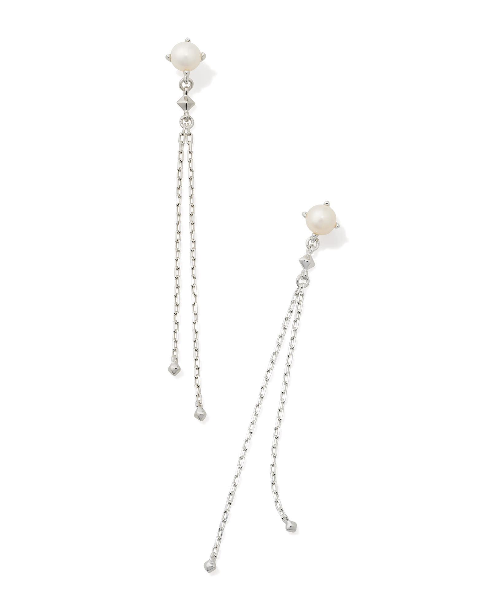 White Pearl Earrings