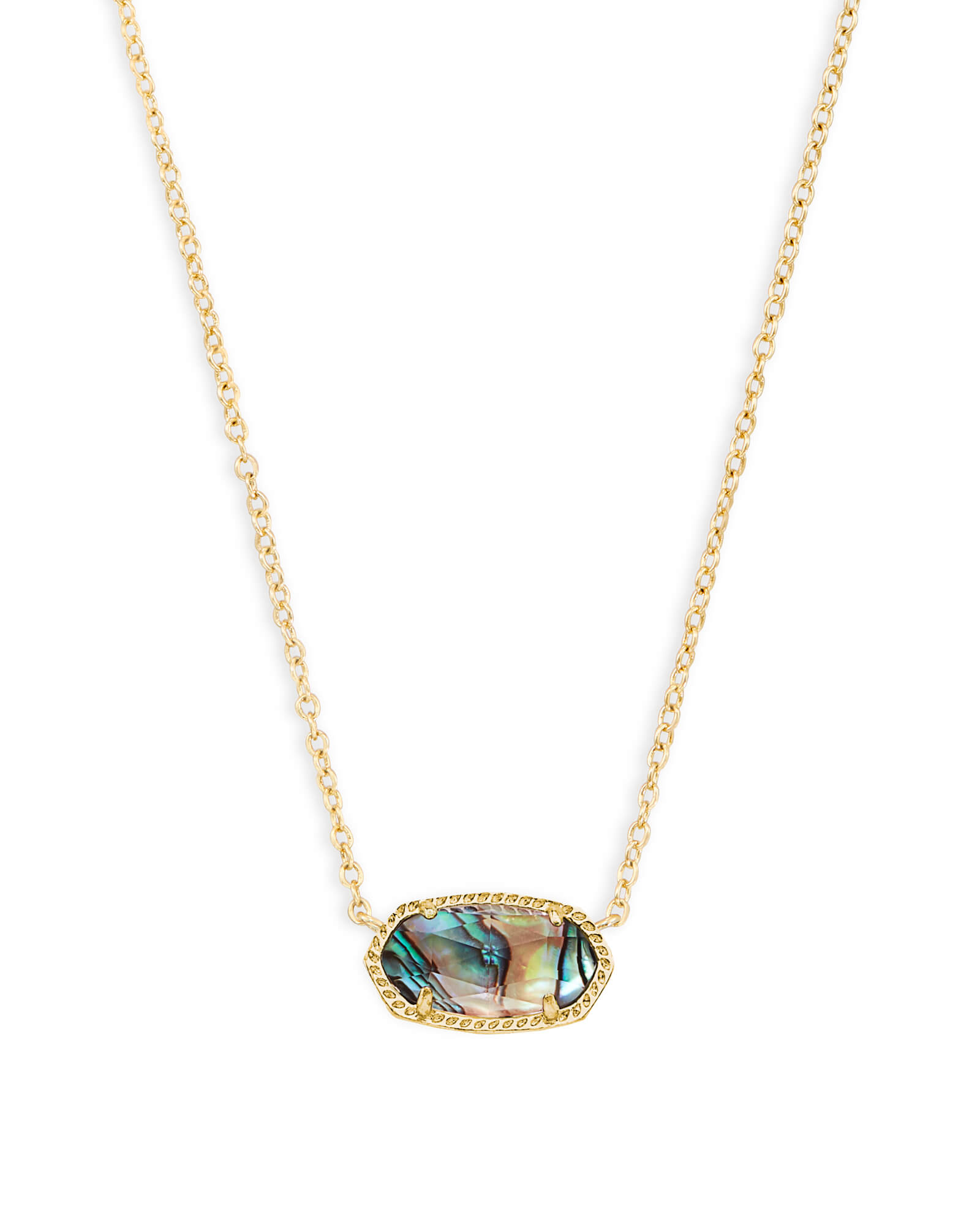 Elisa Gold Pendant Necklace Abalone Shell | Kendra Scott
