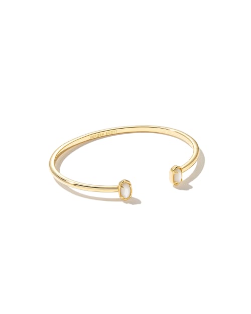 Emilie Gold Cuff Bracelet in Dichroic Glass | Kendra Scott