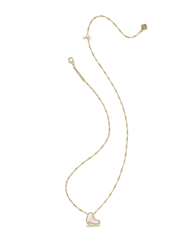 Ice Skate Gold Short Pendant Necklace | Kendra Scott