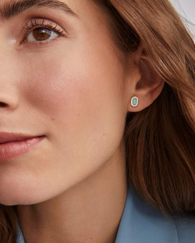 Mini Ellie Gold Stud Earrings | Kendra Scott