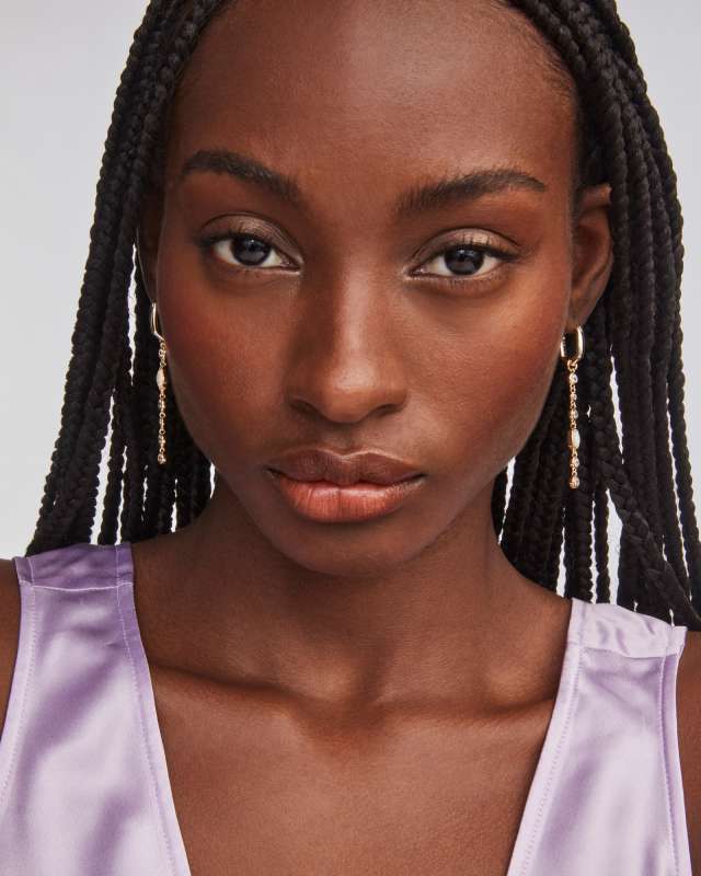 Mini Elisa and Abbie Gold Huggie Convertible Earrings | Kendra Scott