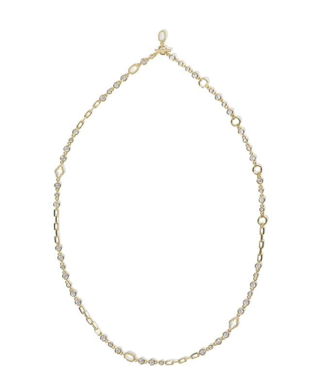Mini Elisa and Abbie Gold Convertible Strand Necklace | Kendra Scott