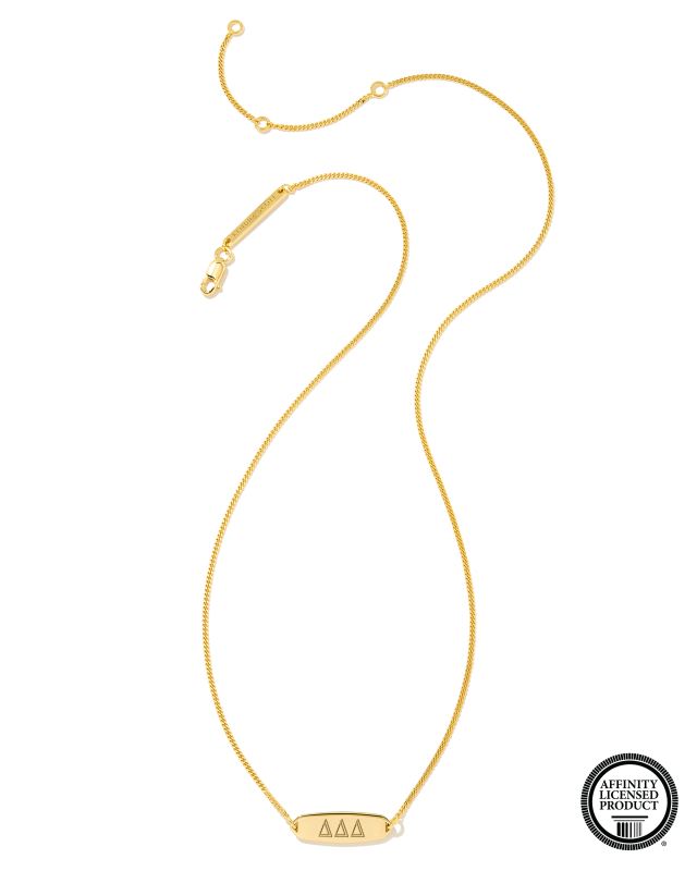 Delta Delta Delta Pendant Necklace in 18k Gold Vermeil | Kendra Scott