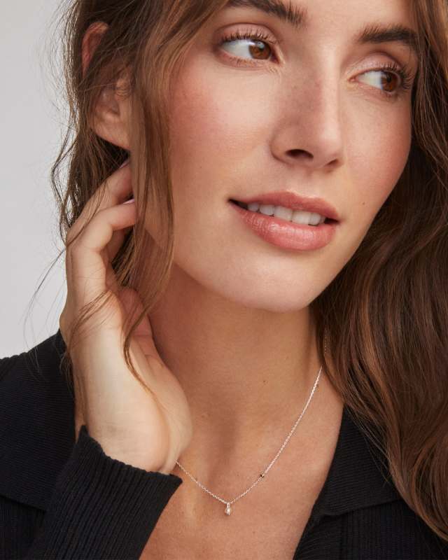 Maisie Sterling Silver Pendant Necklace in Freshwater Cultured Pearl ...