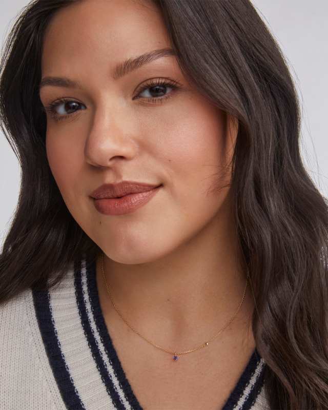 Maisie 18k Gold Vermeil Pendant Necklace in Blue Iolite | Kendra Scott