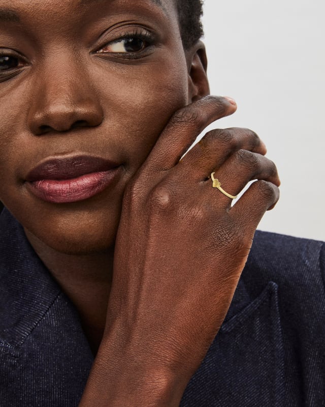 Maia Heartburst Band Ring in 18k Gold Vermeil | Kendra Scott