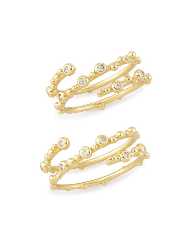 Zoe Gold Stackable Ring Set | Stacking Rings | Kendra Scott