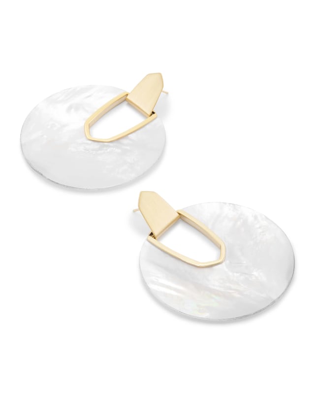 Diane Gold Statement Earrings in Ivory Pearl | KendraScott Diane Gold Statement Earrings in Ivory Pearl | KendraScott