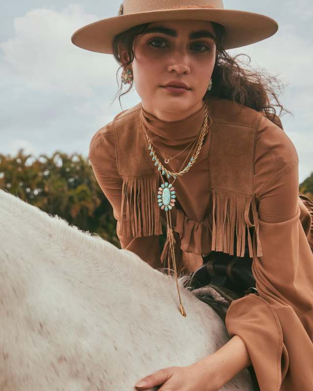 Noble Rope Link and Chain Necklace in Vintage Gold | Kendra Scott