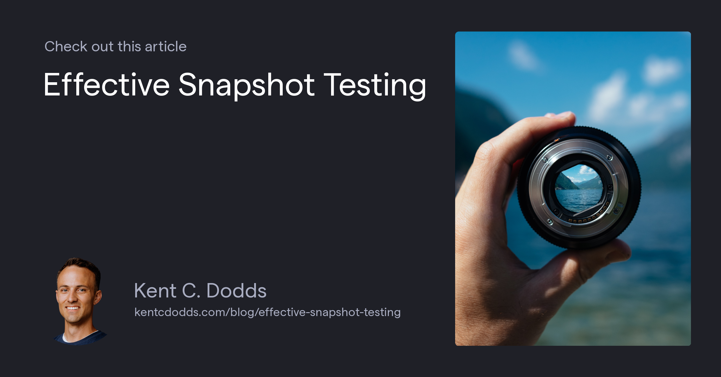 Effective Snapshot Testing