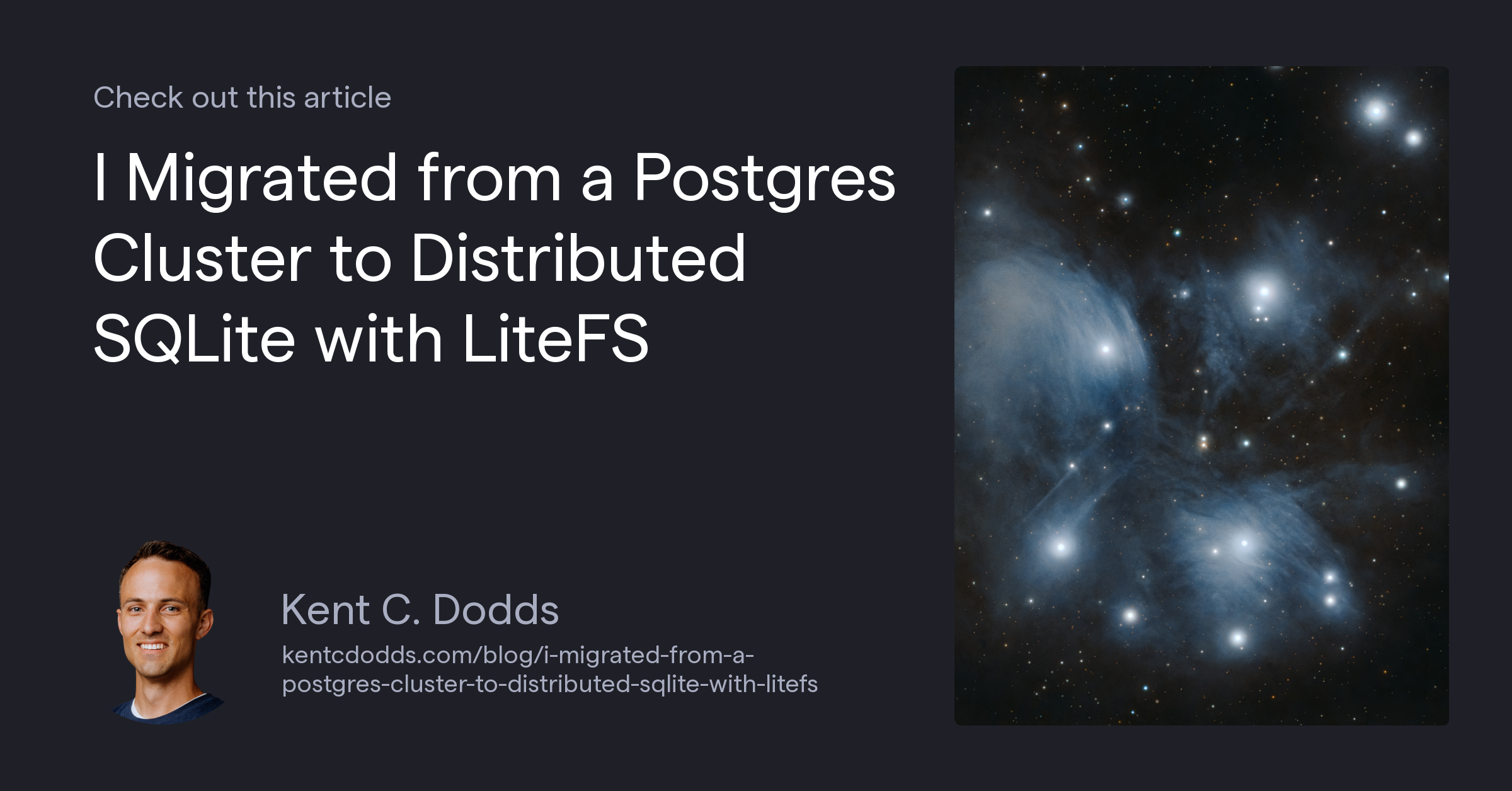 I Migrated from a Postgres Cluster to Distributed SQLite with LiteFS