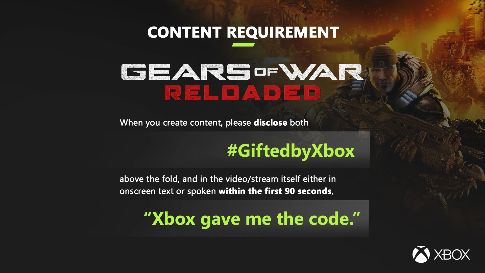 Gears of War: Reloaded - Keymailer