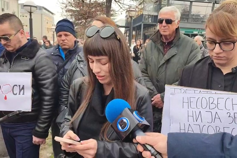 Телевизија 24 Граѓански протест на „Партизанска“ во чест на прерано