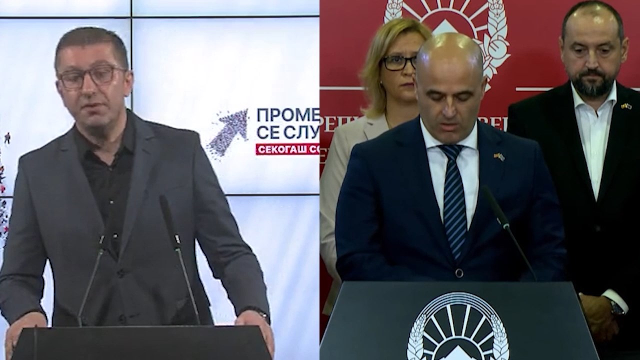 Телевизија 24 Мицкоски е за предвремени избори Ковачевски за реконструкција на влада