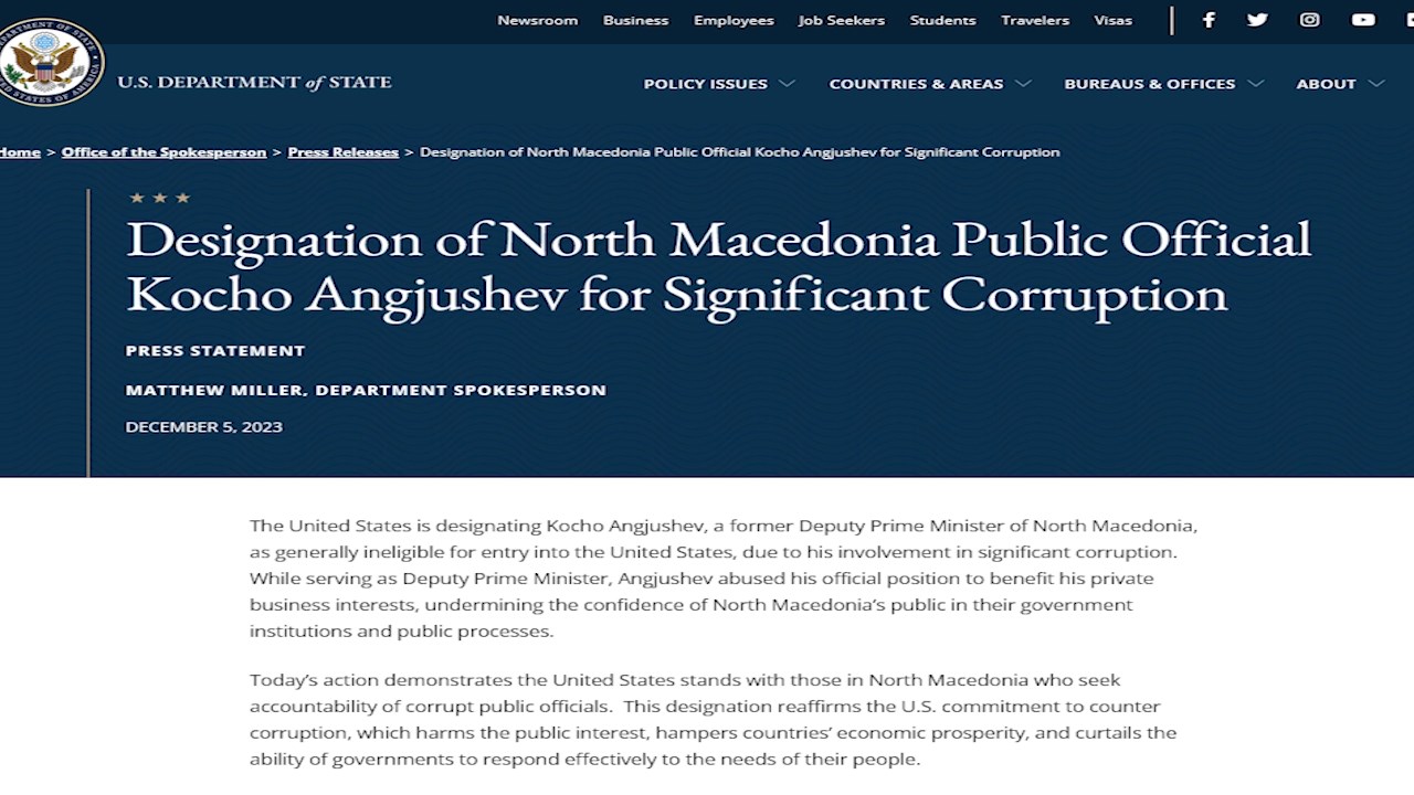 Телевизија 24 САД го ставија Анѓушев на црна листа