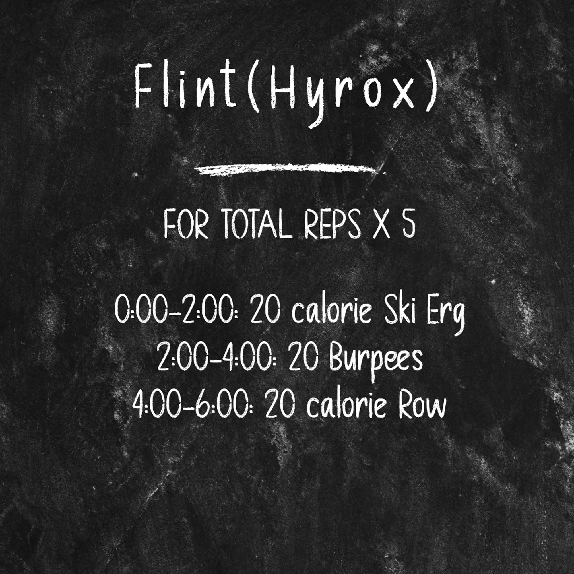 WOD Hyrox Flint | Ma Box de Cross
