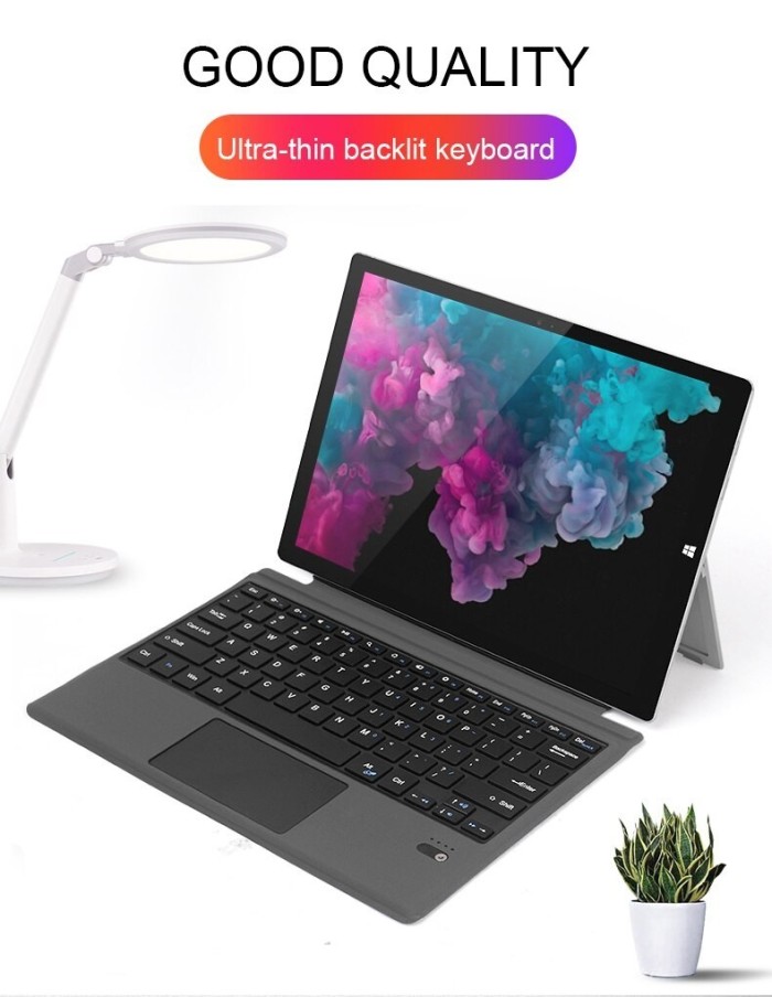 Jual Jual Microsoft Surface Pro 3 4 5 6 7 Backlight Keyboard Wireless ...