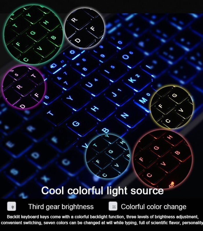 Jual Jual Microsoft Surface Pro 3 4 5 6 7 Backlight Keyboard Wireless ...