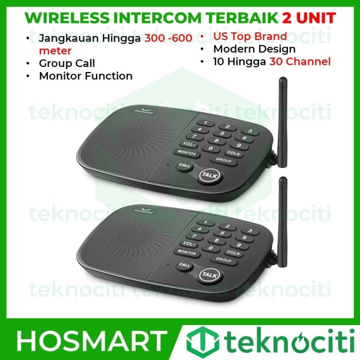 Jual Jual Hosmart Wireless Intercom Fm 10 Channel 2 Unit Station ... Jual Jual Hosmart Wireless Intercom Fm 10 Channel 2 Unit Station ...
