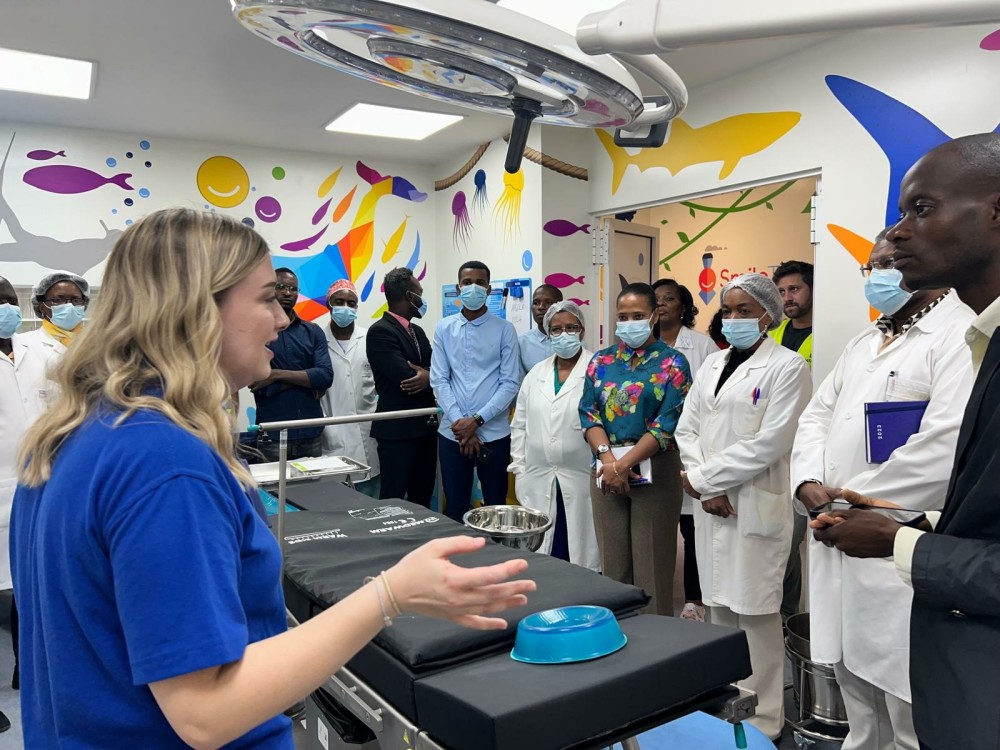 We installed a children's operating room in Angola