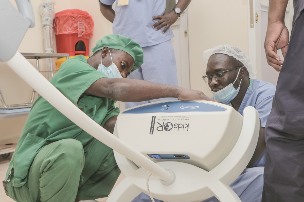 First ever children's operating room in a refugee camp