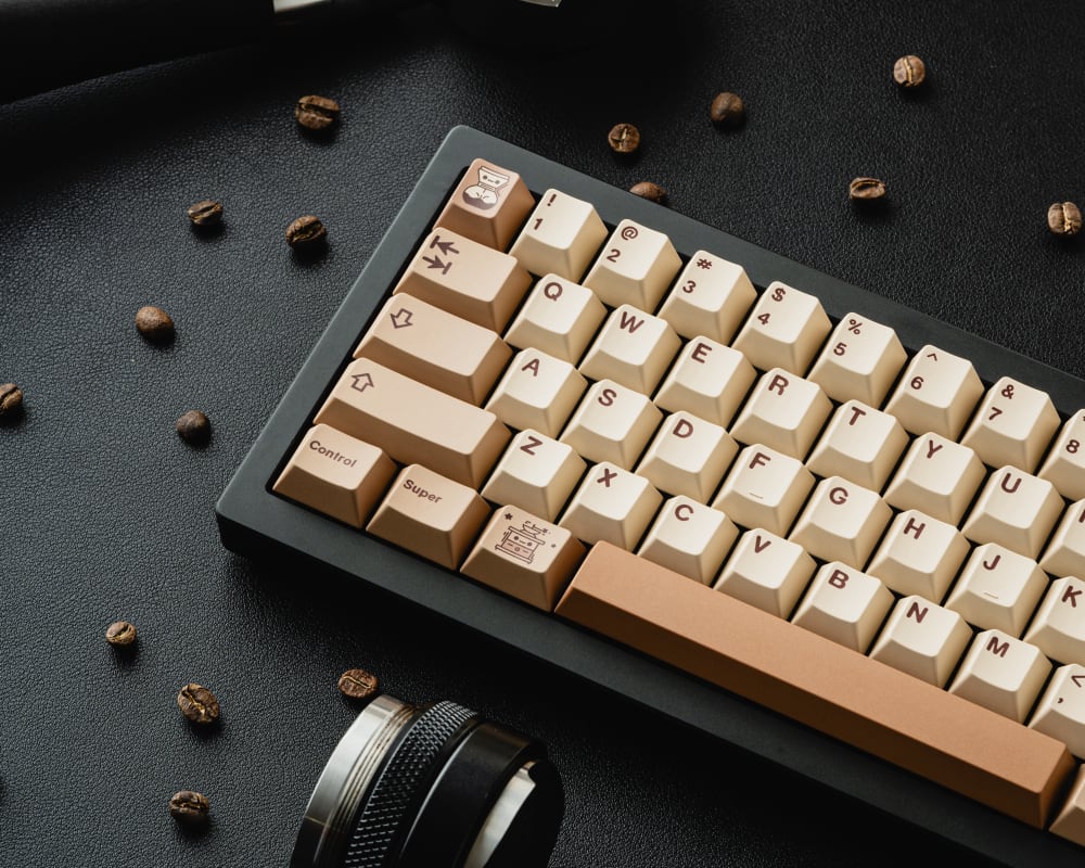 PolyCaps Coffee Shop PBT Keycaps | Kinetic Labs
